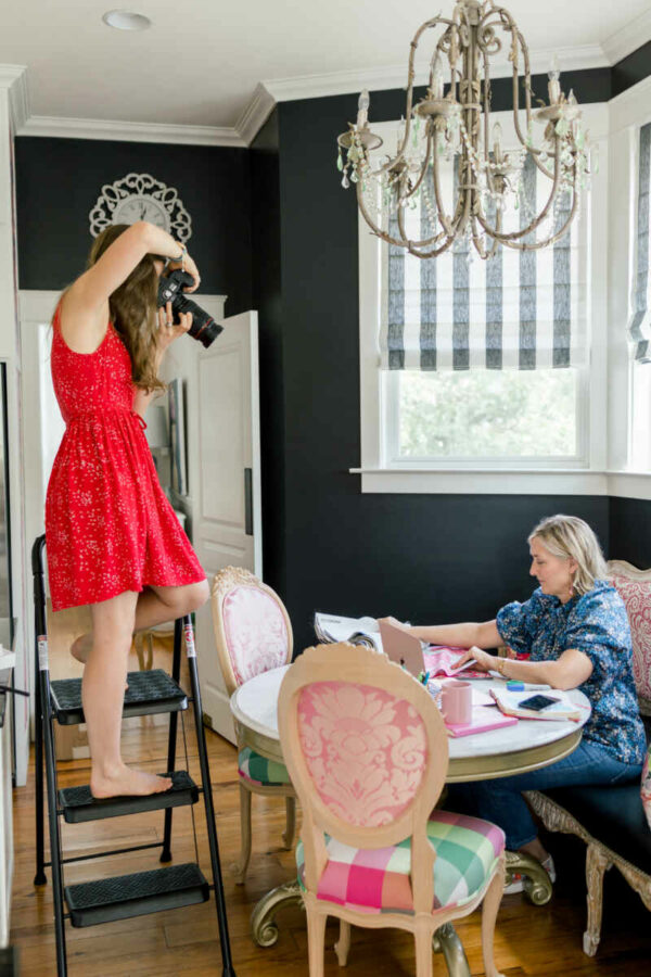 Behind the Scenes at a Brand Photoshoot - Chair Whimsy