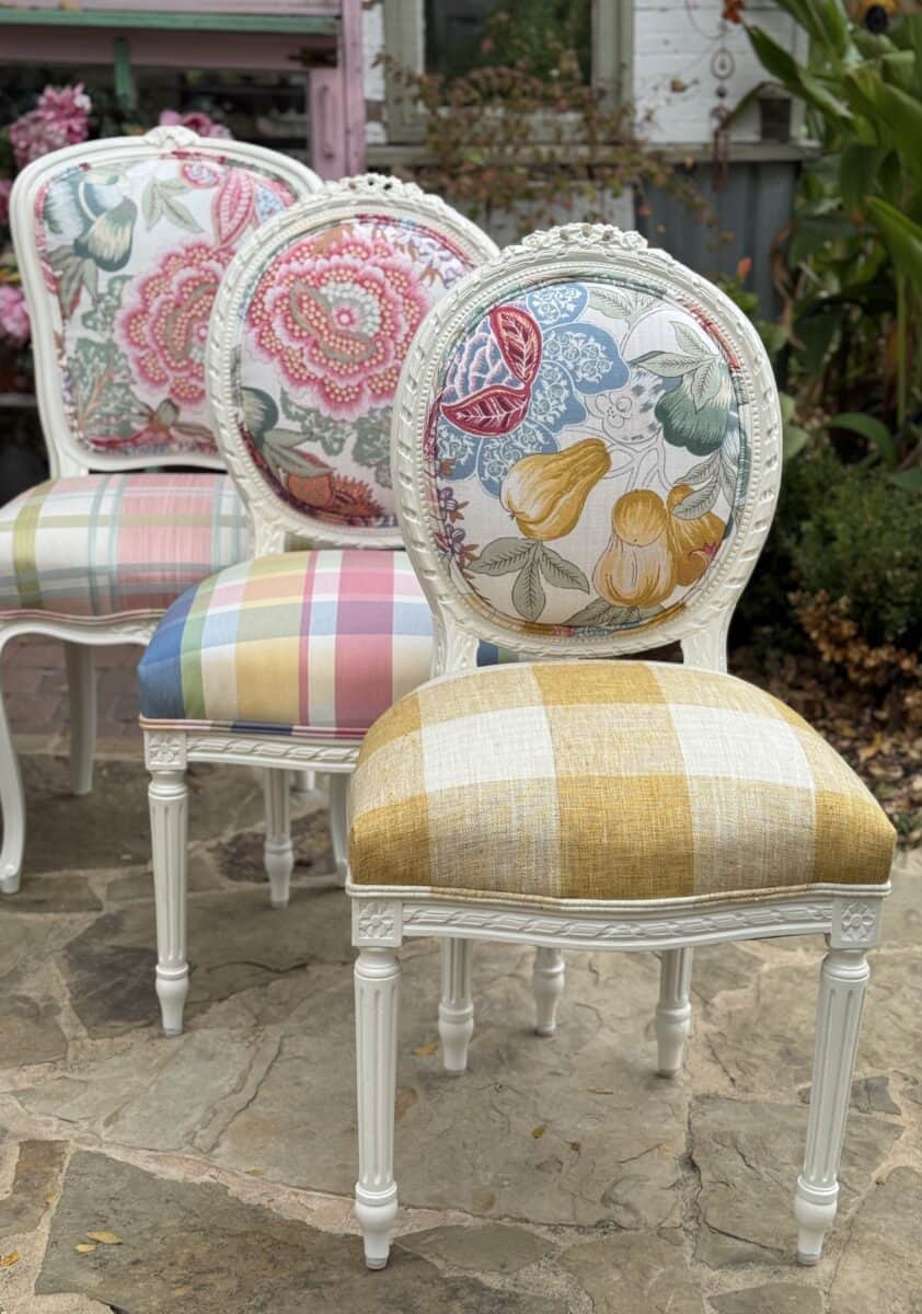 Pattern Mixing Dining Chairs: A Designer Formula for Mixing Fabrics ...