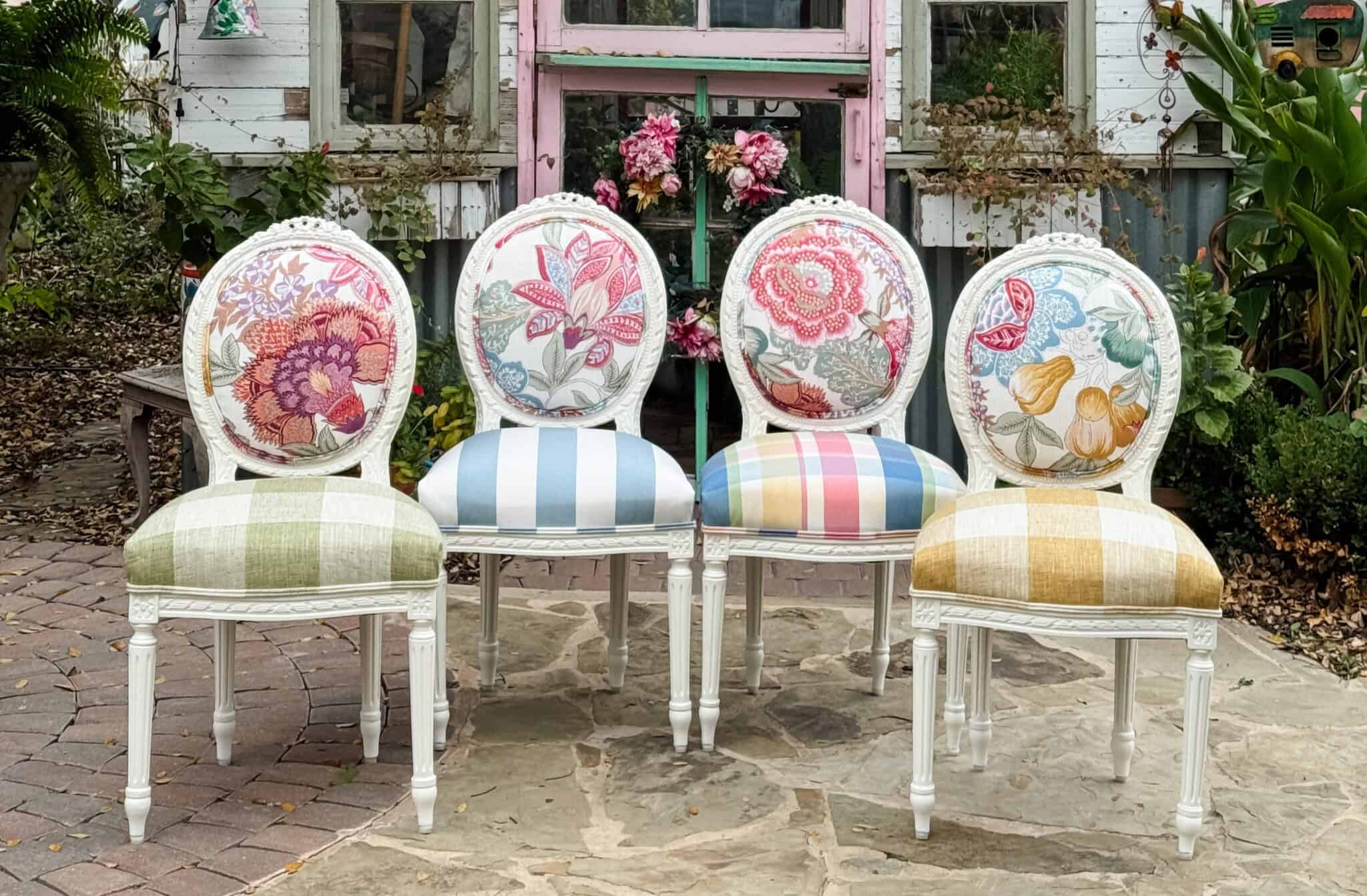 Pattern Mixing Dining Chairs: A Designer Formula for Mixing Fabrics ...