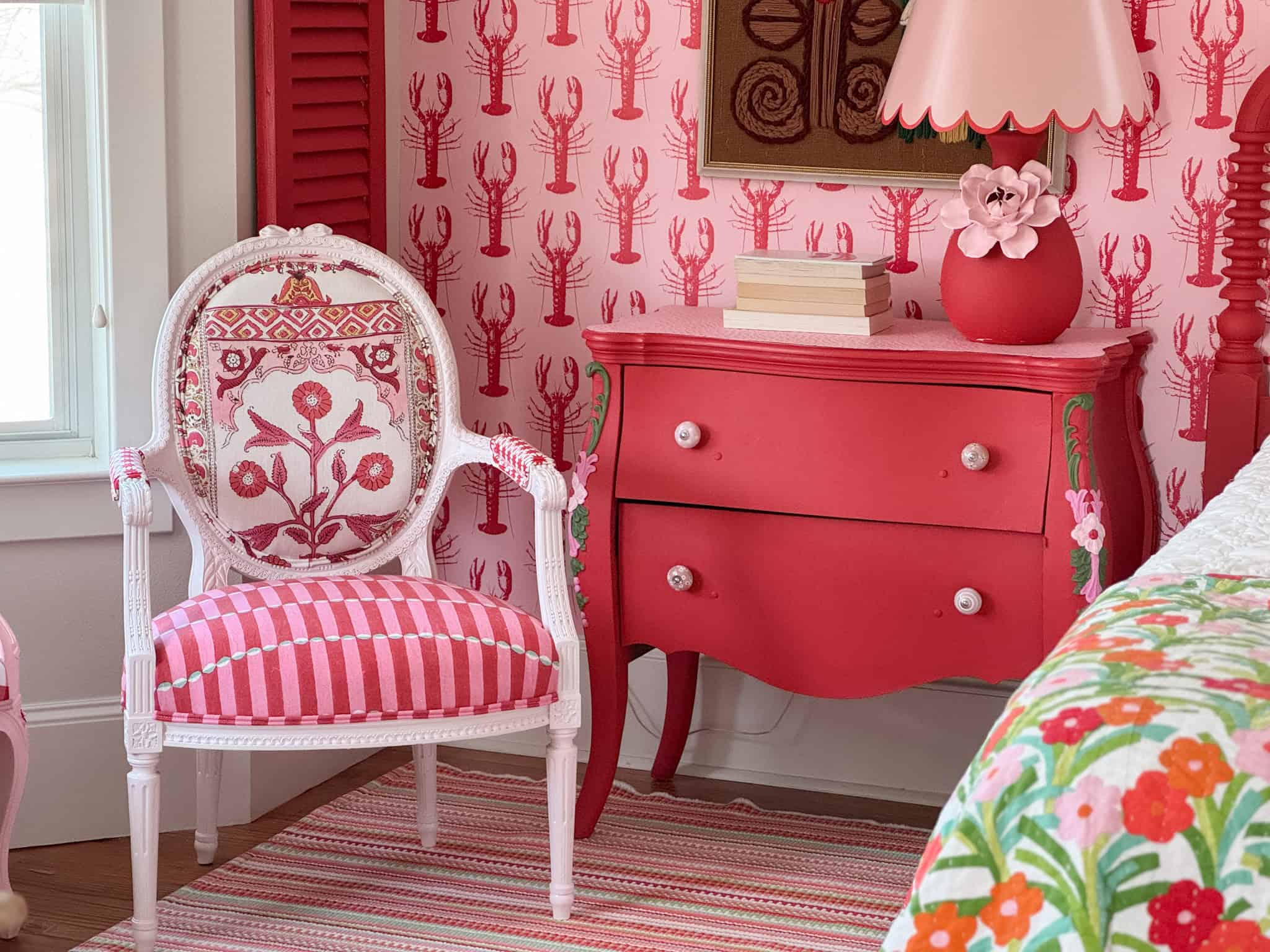 DIY Ugly Chair Makeover | How I Transformed an Old Chair with Pink ...