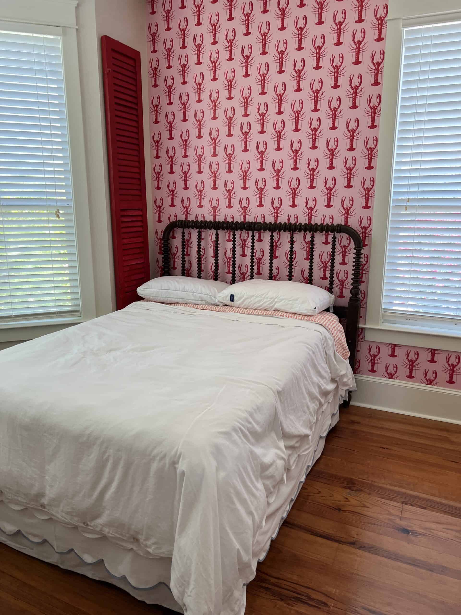 Red & Pink Bedroom Makeover - Chair Whimsy